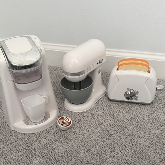 Go play | Toys | Play Go White Kitchen Appliance Set Toaster Mixer ...